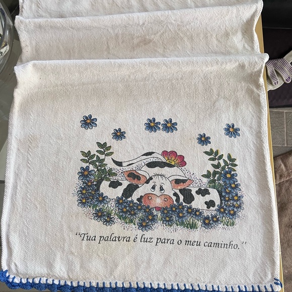 Handmade | Dining | Floral Cow Print Dining Table Linen | Poshmark